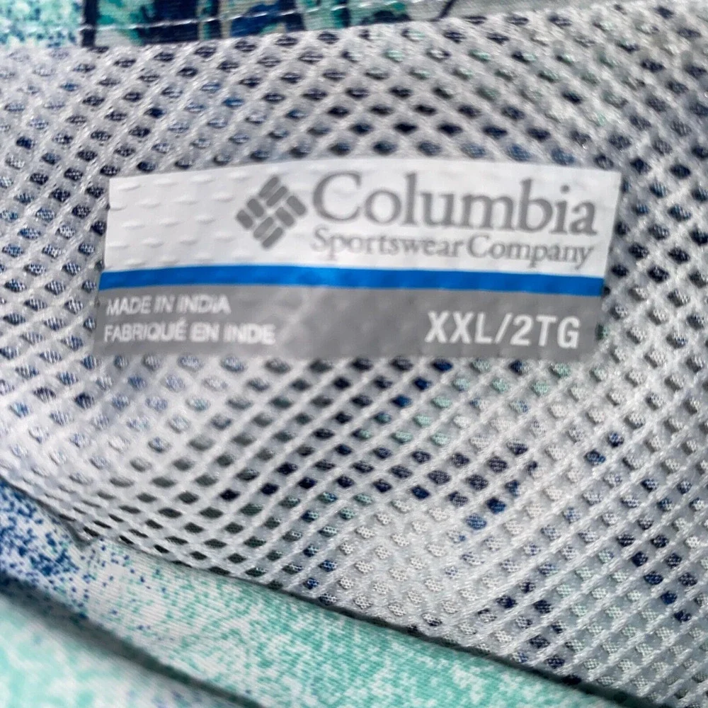 Columbia | Shirts | Columbia Shirt Mens Size Xxl Green Pfg Fishing ...
